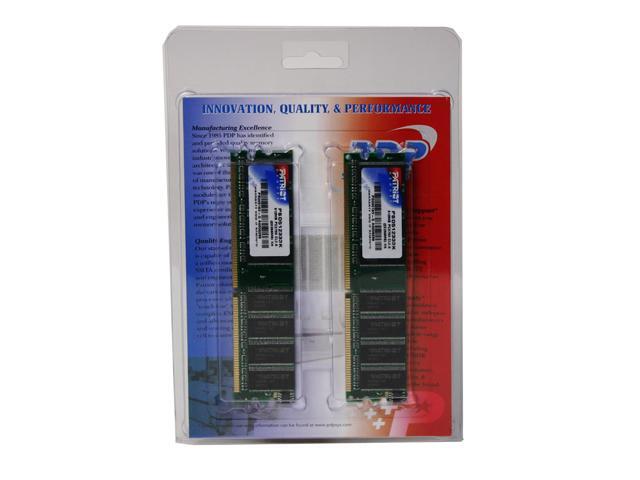 Patriot Signature 512MB (2 x 256MB) DDR 333 (PC 2700) Dual Channel Kit System Memory Model ...