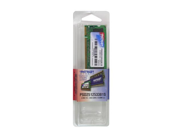 Patriot Signature 512MB 200-Pin DDR2 SO-DIMM DDR2 533 (PC2 4200) Laptop ...