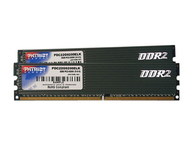 Patriot Extreme Performance 2GB (2 x 1GB) DDR2 1150 (PC2 9200) Dual ...