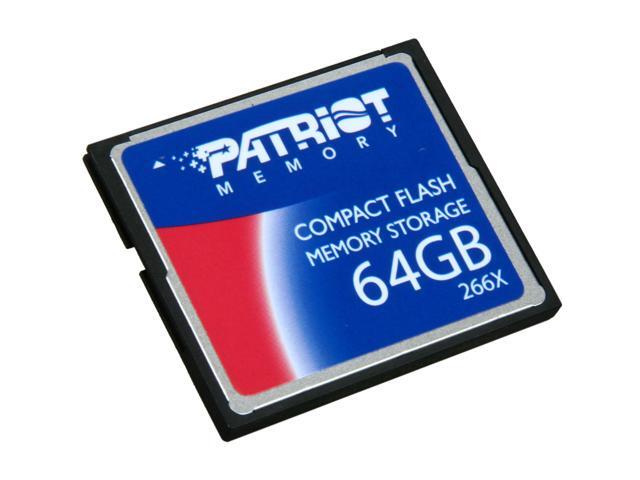 Patriot 64GB Compact Flash (CF) 266X Flash Card Model PSF64G266CF ...