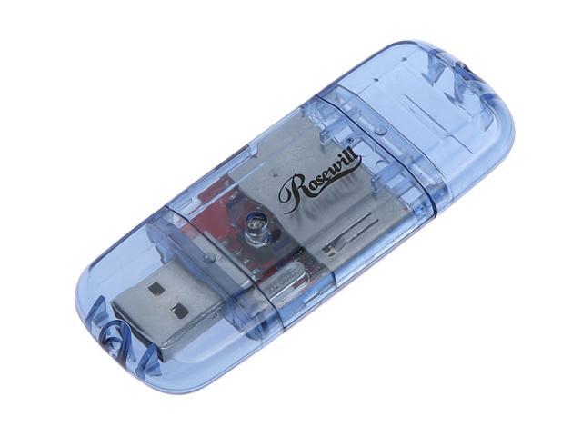 Rosewill RSD-CR106 Blue USB 2.0 External Single slot SD / MMC Card ...
