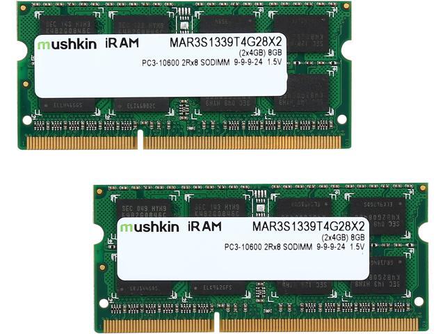 Mushkin Enhanced iRam 8GB (2 x 4GB) 204-Pin DDR3 SO-DIMM DDR3 1333 (PC3 ...