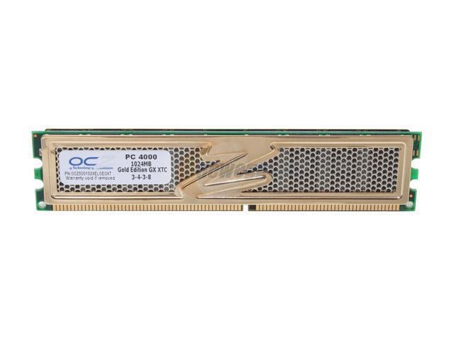 OCZ Gold Series 1GB DDR 500 (PC 4000) Desktop Memory Model ...