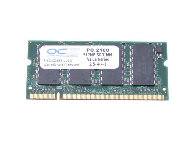 OCZ Value Series 512MB 200-Pin DDR SO-DIMM DDR 266 (PC 2100) Laptop ...