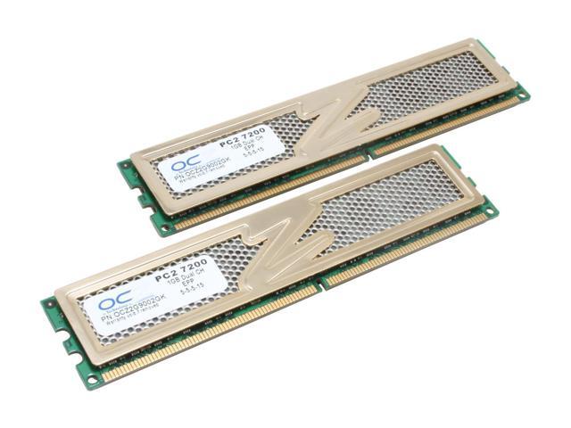 OCZ Gold 2GB (2 x 1GB) DDR2 900 (PC2 7200) Dual Channel Kit Desktop ...