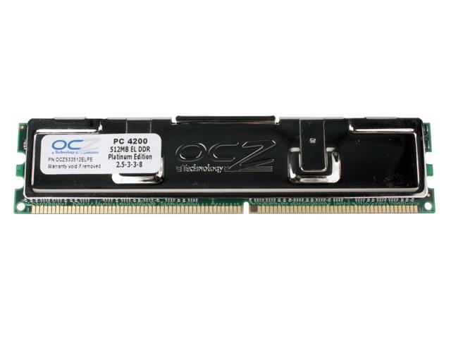 Open Box: OCZ 512MB DDR 533 (PC 4200) System Memory Model OCZ533512ELPE ...