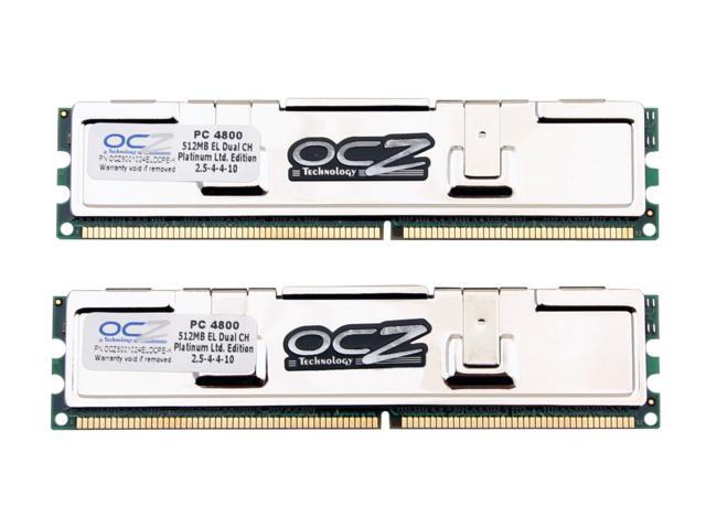 OCZ 1GB (2 x 512MB) DDR 600 (PC 4800) Dual Channel Kit System Memory ...