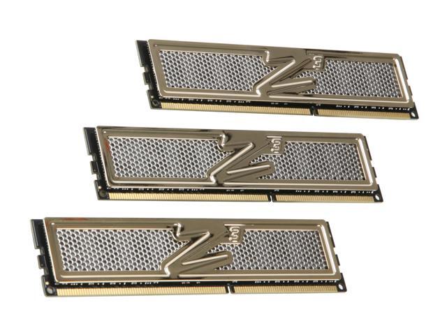 OCZ Gold 6GB (3 x 2GB) DDR3 2000 (PC3 16000) Low Voltage Desktop Memory ...