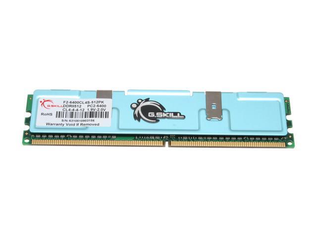 G.SKILL 512MB DDR2 800 (PC2 6400) Desktop Memory Model F2-6400CL4S ...