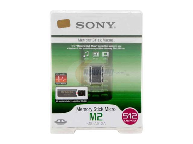 SONY 512MB Memory Stick Micro (M2) Flash Media Model MS-A512A - Newegg.com