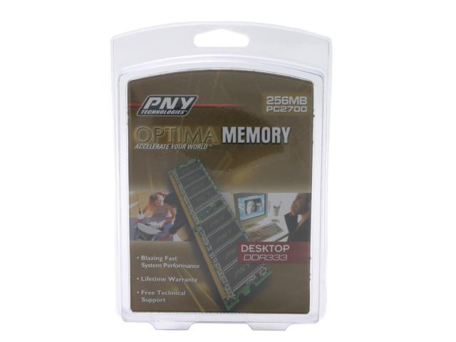 PNY Optima 256MB DDR 333 (PC 2700) Desktop Memory Model MD0256SD1-333 - Newegg.com