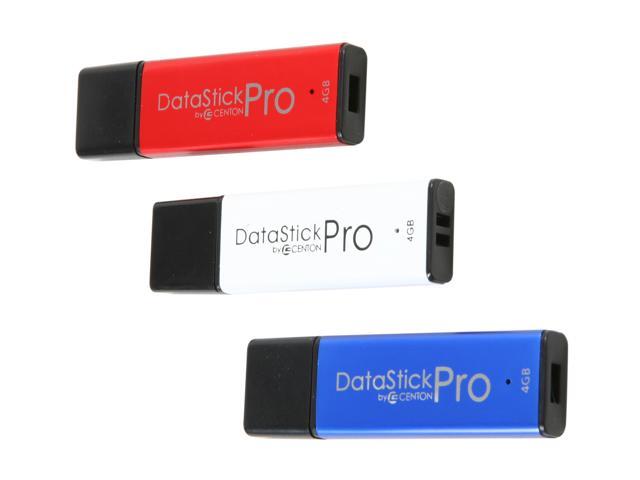CENTON DataStick Pro 12GB (4GB x 3) USB 2.0 Flash Drive (3-pack ...
