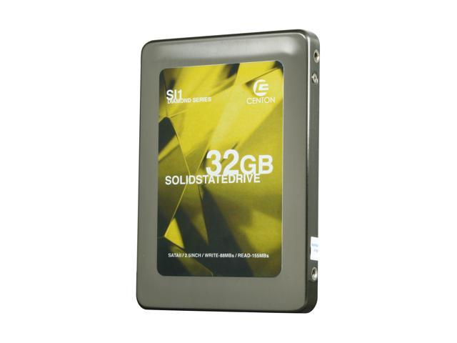 Centon SI1 Diamond Series 2.5" 32GB USB 2.0 & SATAII Internal / External Solid State Drive (SSD ...