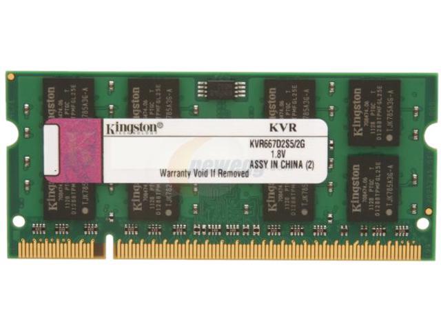 Refurbished: Kingston 2GB 200-Pin DDR2 SO-DIMM DDR2 667 (PC2 5300 ...