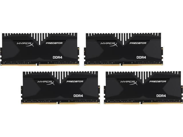 HyperX 32GB (4 x 8GB) DDR4 2400 (PC4 19200) Desktop Memory Model ...
