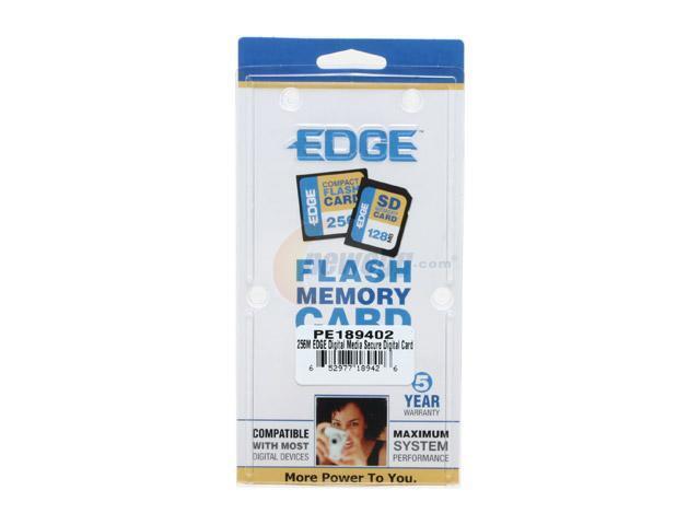 EDGE Tech 256MB Secure Digital (SD) Flash Media Model PE189402 - Newegg.com