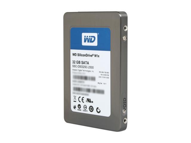 Western Digital SiliconDrive N1x 2.5" 32GB SATA II SLC Internal Solid ...