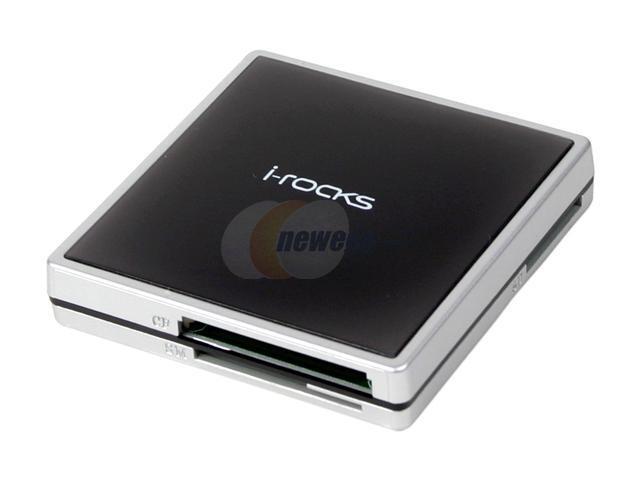 i-rocks IR-8100-BK 12-in-1 USB 2.0 Card Reader with 3-Port USB2.0 Hub ...