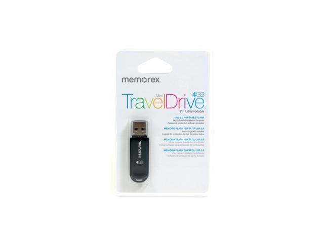 Memorex Mini TravelDrive 4 GB USB 2.0 Flash Drive - Black - Newegg.com