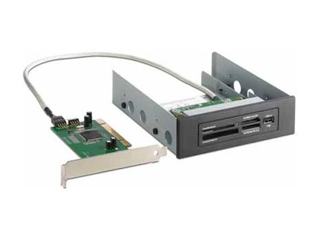 HP EM718AA 16-in-1 USB 2.0 Card Reader with PCI Card - Newegg.com