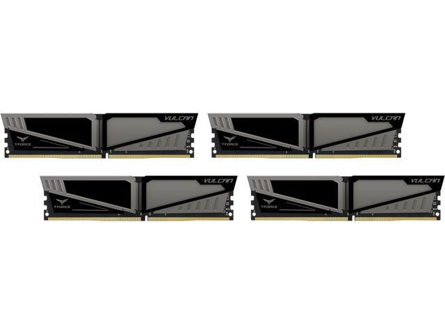 Team T-Force Vulcan 32GB (4 x 8GB) DDR4 3000 (PC4 24000) Desktop Memory ...
