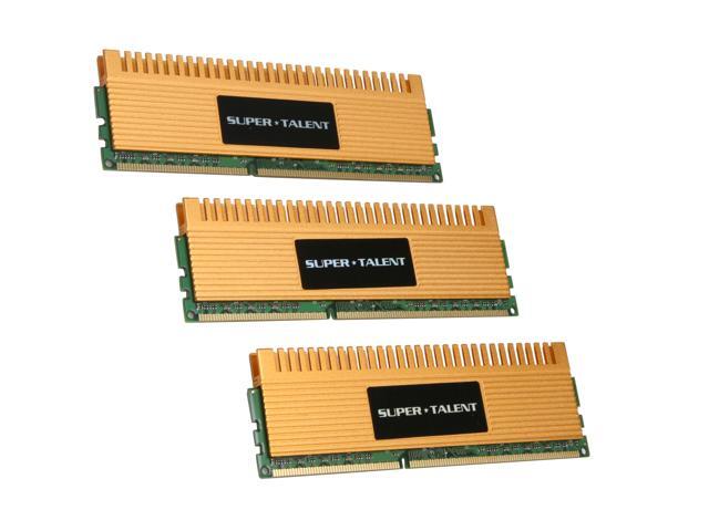 SUPER TALENT Gold Series 6GB (3 x 2GB) DDR3 1600 (PC3 12800) Triple ...