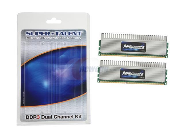 SUPER TALENT 4GB (2 x 2GB) DDR3 1600 (PC3 12800) Desktop Memory Model ...