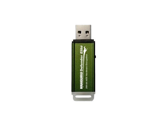 Kanguru Defender Elite KDFE-4G 4 GB USB 2.0 Flash Drive - Green ...