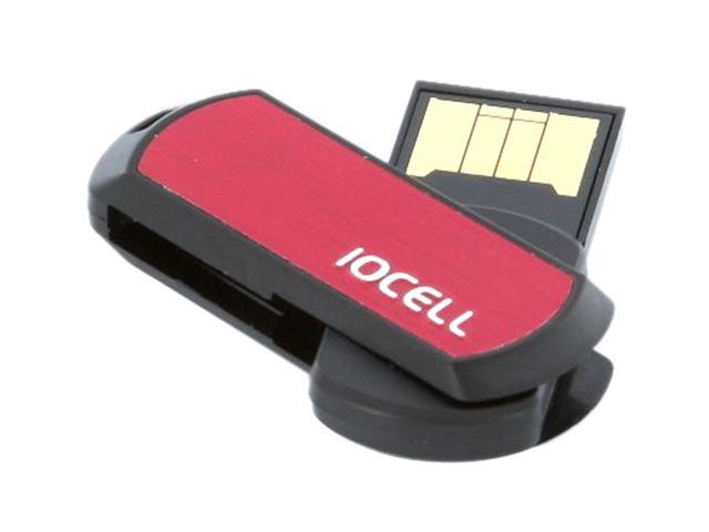 IOCELL Networks NetDISK 8GB USB 2.0 Flash Drive (Black and Red ...