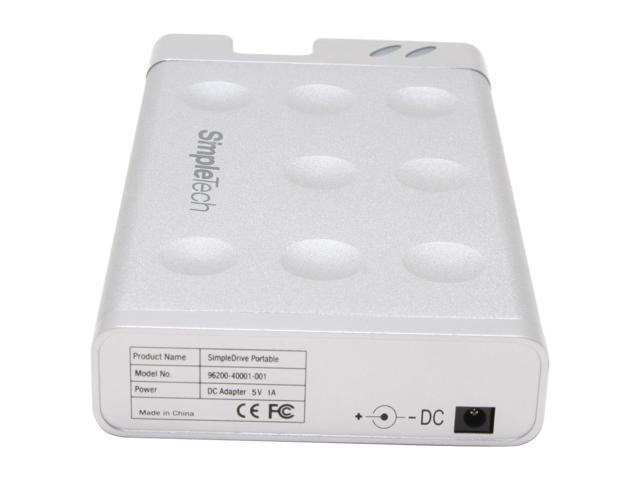 SimpleTech SimpleDrive Portable 80GB USB 2.0 2.5" External Hard Drive ...