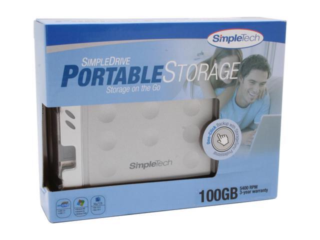 SimpleTech SimpleDrive 100GB USB 2.0 2.5" External Hard Drive - Newegg.com