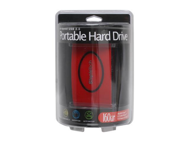 SimpleTech SimpleDrive Portable 160GB USB 2.0 2.5" External Hard Drive ...
