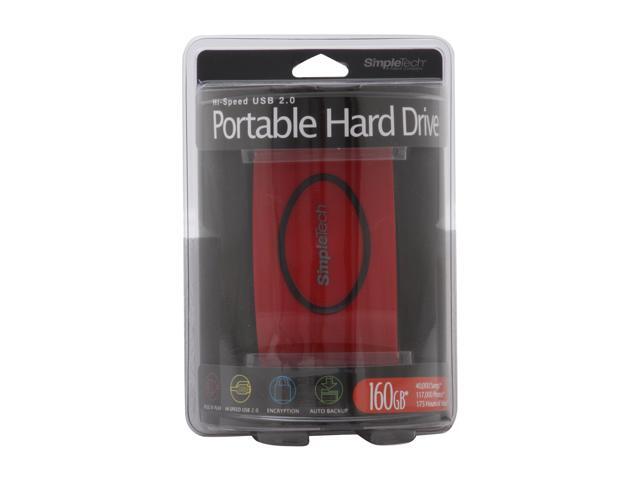 SimpleTech SimpleDrive Portable 160GB USB 2.0 2.5" External Hard Drive ...