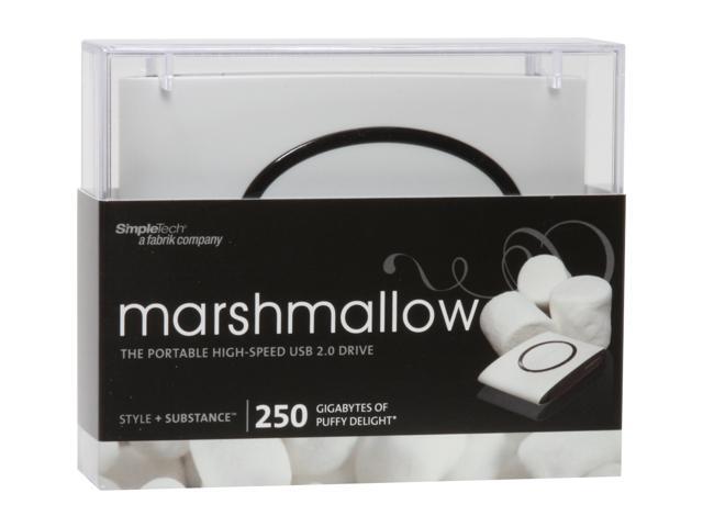 SimpleTech Signature Mini 250GB USB 2.0 2.5" Portable Marshmallow ...