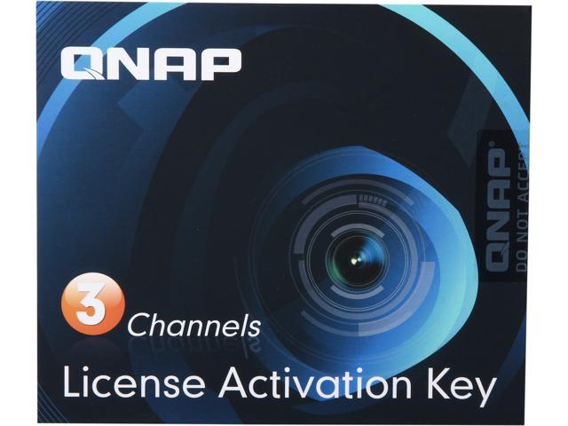 QNAP LIC-CAM-NAS-3CH 3 Camera License Activation Key for Surveillance ...