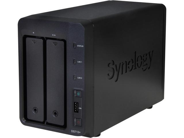 Synology DiskStation 2-Bay (2x 3TB NAS Drives) Network Attached Storage ...