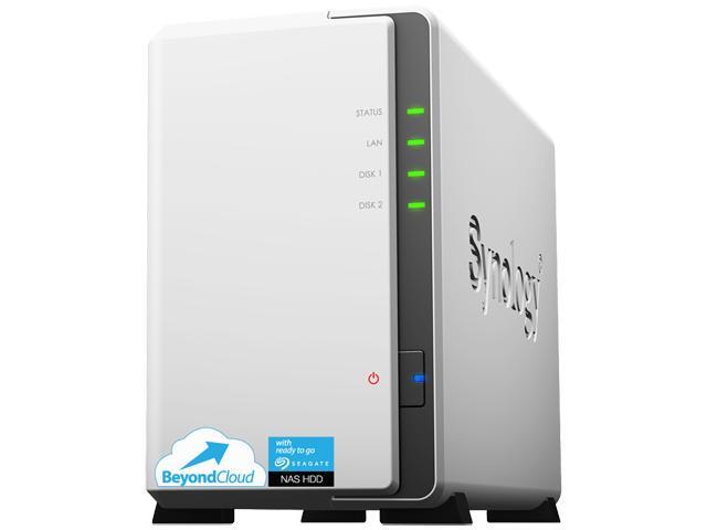 Synology BeyondCloud Mirror 2-Bay (2x 3TB NAS Drives) Network Attached ...