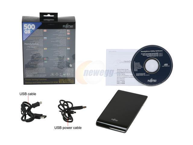Fujitsu HandyDrive 500GB USB 2.0 2.5" External Hard Drive - Newegg.com