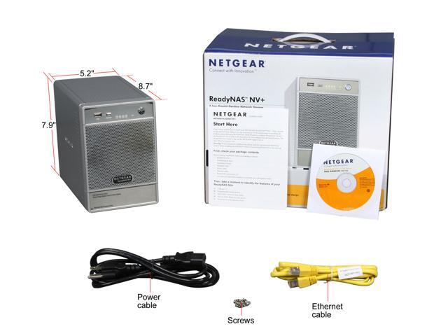 Netgear ReadyNas NV+ 4TB 4-bay (4 x 1000GB) 4-bay Network Storage (NAS ...