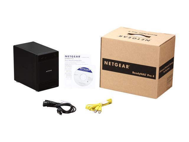 NETGEAR RNDP4000-100NAS ReadyNAS Pro 4 Diskless 4-bay unified network ...