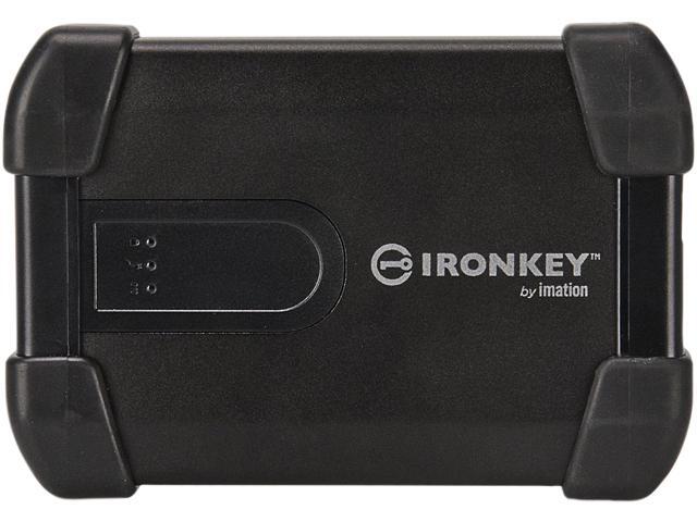 Ironkey 500GB External Hard Drive USB 2.0 Model MXKA1E500G5001 Black ...