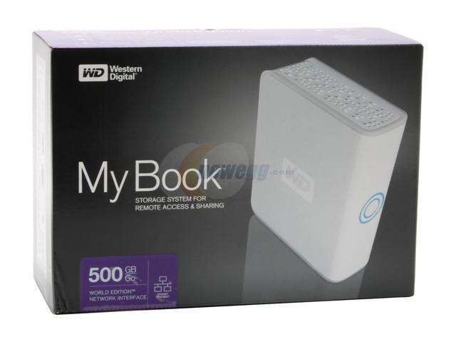 Western Digital My Book World Edition WDG1NC5000N 500GB Home Network ...