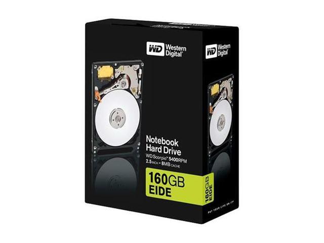 WD Scorpio WD1600VERTL 160GB 5400 RPM 8MB Cache EIDE 100 MB/s 2.5 ...