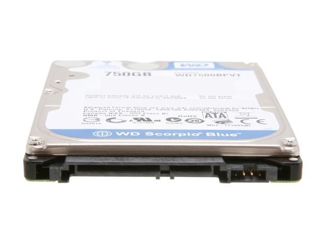 Refurbished: WD Scorpio Blue WD7500BPVT 750GB 5400 RPM 8MB Cache SATA 3 ...