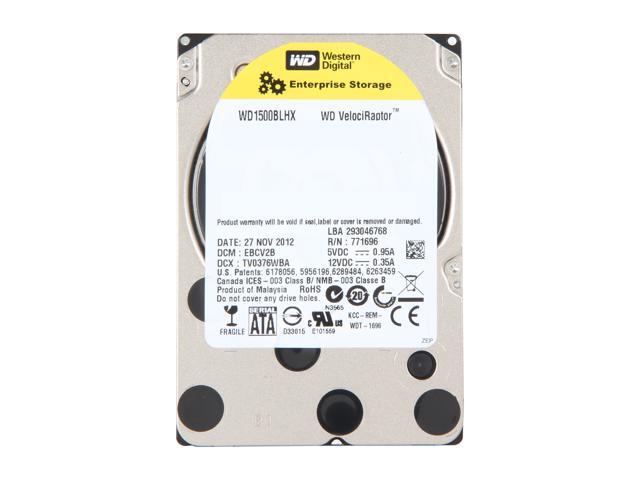 WD WD VelociRaptor WD1500BLHX 150GB 10000 RPM 32MB Cache SATA 6.0Gb/s 2 ...