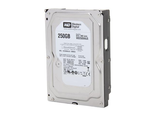 Refurbished: WD WD2500AAJS 250GB 7200 RPM 8MB Cache SATA 3.0Gb/s 3.5 ...