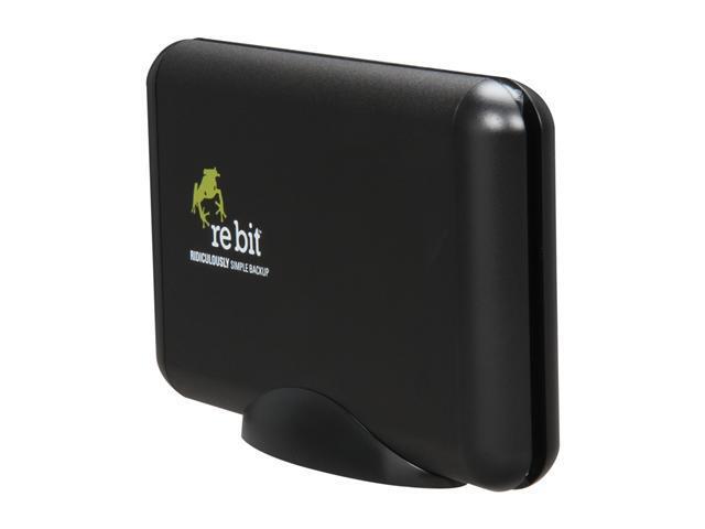 Rebit 1TB USB 2.0 3.5" Automatic Backup and Recovery Hard Drive Black ...
