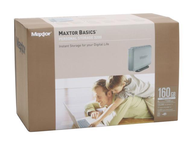 Maxtor Personal Storage 3200 160GB USB 2.0 3.5" External Hard Drive ...