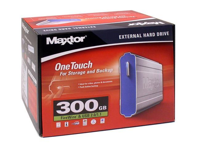 Open Box: Maxtor OneTouch 300GB USB 2.0 / Firewire400 External Hard ...