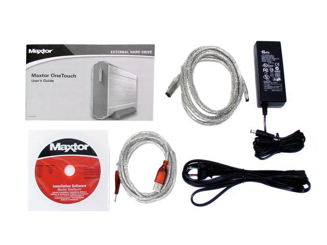 Open Box: Maxtor OneTouch 300GB USB 2.0 / Firewire400 External Hard ...
